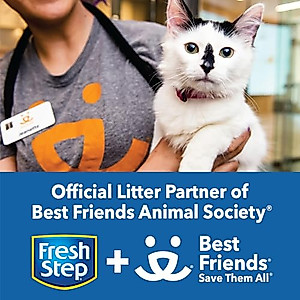 Fresh Step Clean Paws Cat Litter With Febreze Freshness, Advanced Multi-Cat Low-Tracking Clumping Litter With Guaranteed Odor Control, 37 lbs. (2 x 18.5 lb. Box)