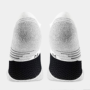 WANDER Men's Athletic Running Socks 7 Pairs Thick Cushion Ankle Socks for Men Sport Low Cut Socks 6-9/10-12 (7 Pairs White Grey, Shoe Size: 10-12)