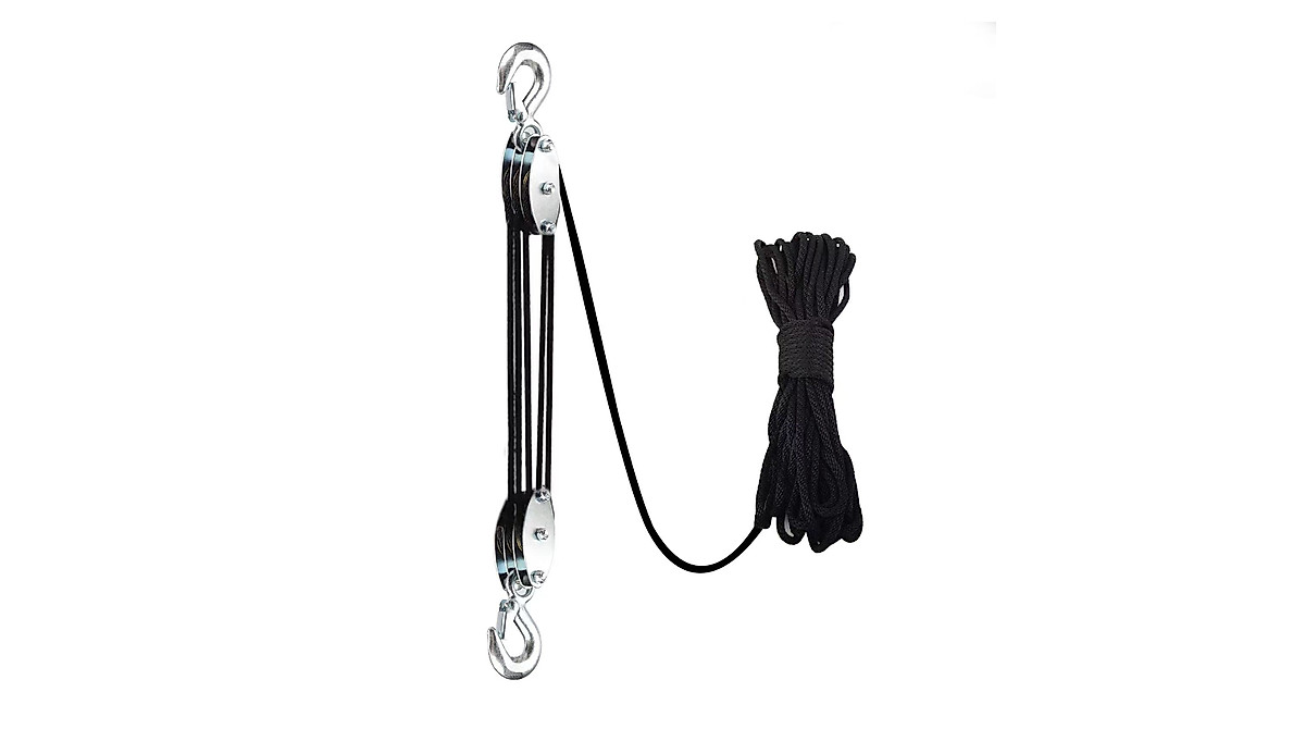 Heavy-Duty 50FT Rope Hoist with 2000 lb Breaking Strength | XSTRAP