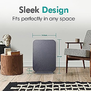 Alen 75i Air Purifier, Quiet Air Flow for Extra-Large Rooms, 1300 SqFt, Air Cleaner for Allergens, Dust, Mold with Long Filter Life