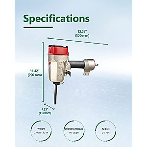 meite BW100 Pneumatic Nail Puller/Nail Remover Professional Grade Heavy Duty Pneumatic Punch Nailer