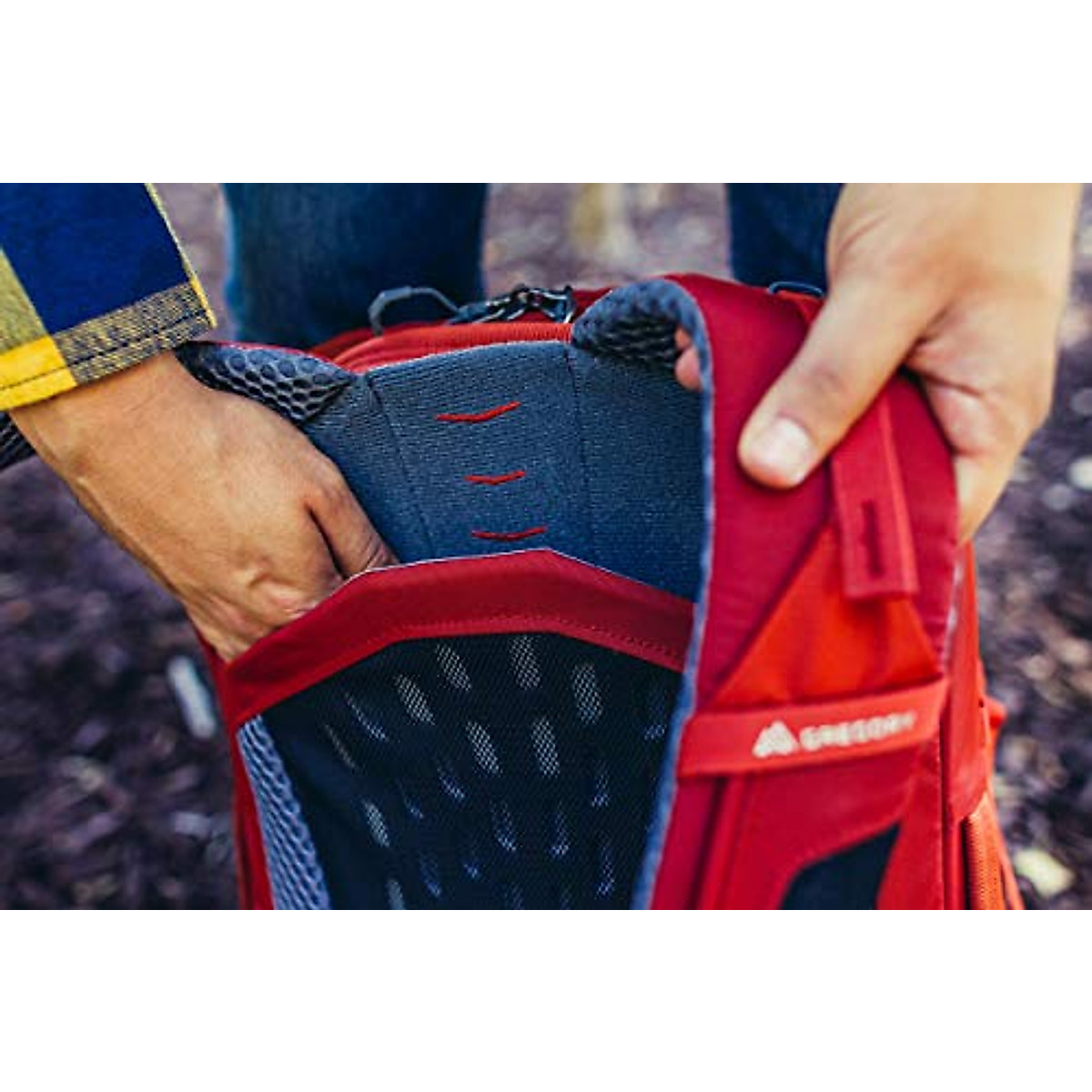 Gregory Men's Backpack, Orange (Ferrous Orange), One Size