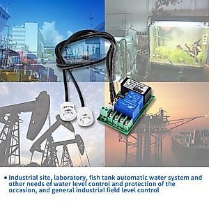 YWBL-WH Liquid Sensor, Double-Level Detection Sensor Module Infrared Liquid Water Level Detection Alarm Contro