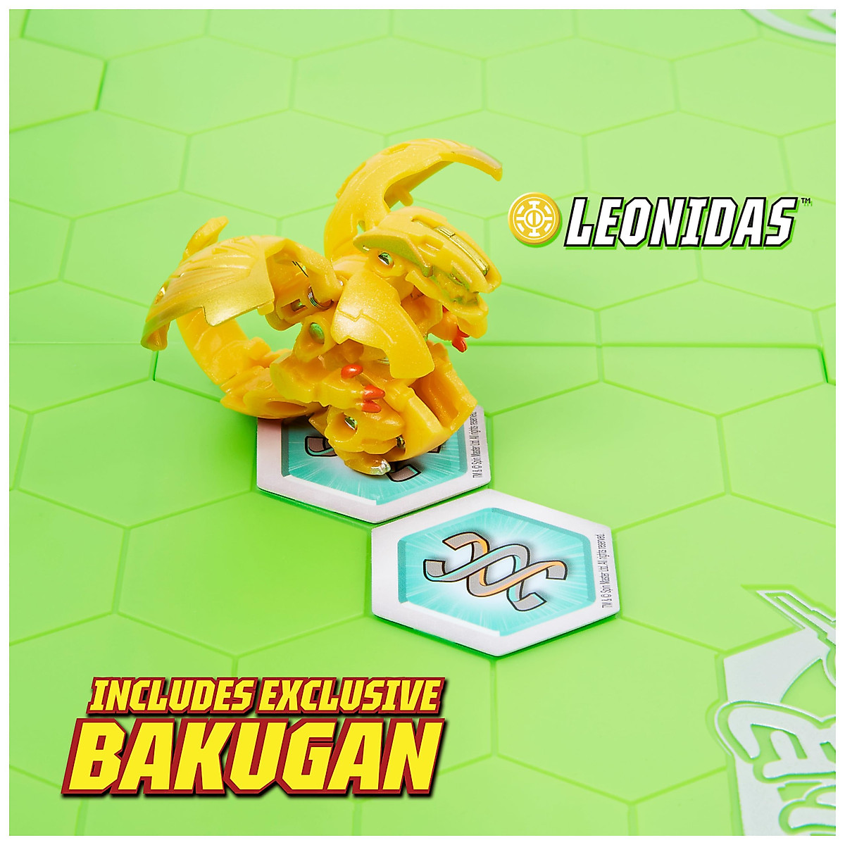 Bakugan Evo Battle Arena, Includes Exclusive Leonidas Bakugan, 2 Cards and BakuCores, Neon Game Board for Bakugan Collectibles, Ages 6 and Up