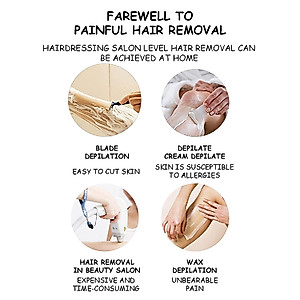 Crystal Hair Eraser for Women and Men, Magic Hair Eraser Crystal Hair Remover, Painless Exfoliation Hair Removal Tool for Arms Legs Back