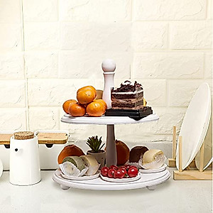 Defined Deco Two Tiered Tray Wooden Tiered Serving Tray Farmhouse Tiered Tray Stand with Tiered Tray Décor Signs for Wedding Decor and Rustic Farmhouse Décor, Set of 3