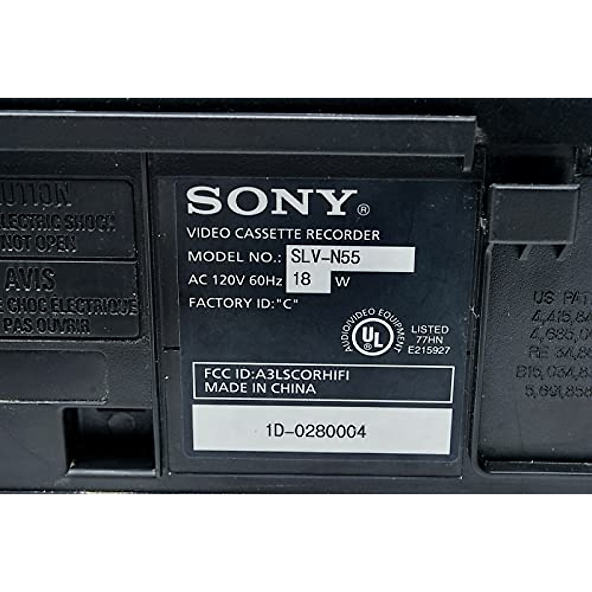 Sony SLV-N55 4-Head Hi-Fi VCR (Renewed)