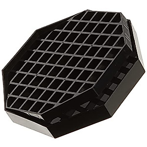 Winco DT-60 4 Count Drip Trays, 6 by 6-Inch, Value Pack, Black, Medium