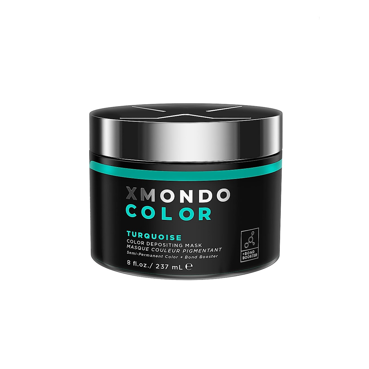 XMONDO Color Turquoise Depositing Mask & Semi-Permanent Turquoise Dye | Infused with Bond Booster Technology & Hyaluronic Acid for Nourishment, Revitalization & Repair, Vegan Formula, 8 Fl Oz 1-Pack
