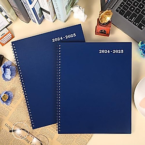 2024-2025 Monthly Planner - Monthly Planner/Calendar 2024-2025, Jul. 2024 - Dec. 2025, 9'' x 11'', 18 Months Planner, Sticky Tabs, Back Pocket - Navy