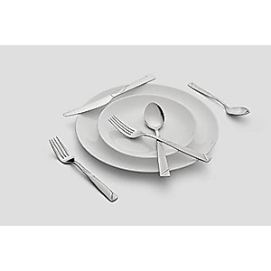 Cambridge Silversmiths Sand 40-Piece Tabitha Pebble w/Chrome Buffet, Service for 8