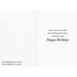 DaySpring - Beautiful Birthday - 4 Design Assortment with Scripture - King James Version - 12 Birthday Boxed Cards and Envelopes (J5129)