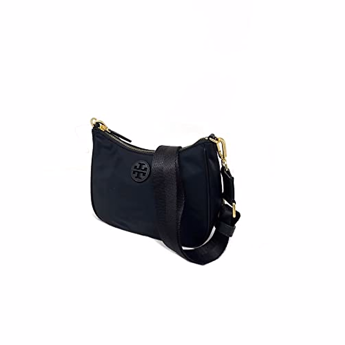 Tory Burch Nylon Web Mini Hobo in Black