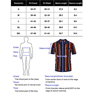 PJ PAUL JONES Mens Short Sleeve Knit Golf Shirt Retro 90s Stripe Polo Shirts Green L