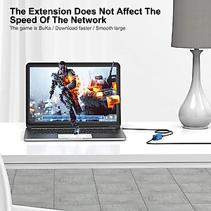 RJ45 Coupler, Cat6 RJ45 Coupler Ethernet Extension, Network Connectors for Cat7/Cat6/Cat5e/Cat5 Ethernet Cable - Network Cable Coupler Female to Female (Blue-5 Pack)