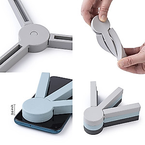 4 Pack Non-Slip Thick Foldable Silicone Trivets, Heat-Resistant Folding Pad FENGCHEN Hot Pad with Collapsible Cross Design Save Much Space （Black）