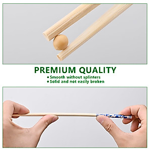 OFCOX Chopsticks Disposable, Disposable Chopsticks, Wooden Chopsticks, Bamboo Chopsticks, Premium Chop Sticks for Japanese Sushi and Chinese Dishes, Individually Wrapped, Solid No Splinter. 25 Pairs
