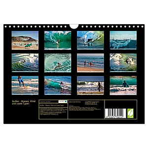 Surfing - water, wind and cool guys (Wall Calendar 2024 DIN A4 Landscape), CALVENDO 12 Month Wall Calendar