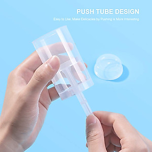 Push Up Cake Pop Containers: 30pcs Empty Cake Push Pops Shooters Container with Lids for Ice Cream Dessert Baking Molding