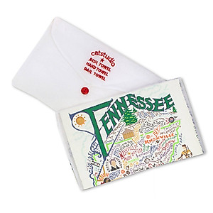 Catstudio Tennessee Dish Towel - U.S. State Souvenir Kitchen and Hand Towel with Original Artwork - Perfect Tea Towel for Tennessee Lovers, Travel Souvenir