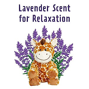 1i4 Group Warm Pals Microwavable Lavender Scented Plush Toy Weighted Stuffed Animal - Flirty Giraffe