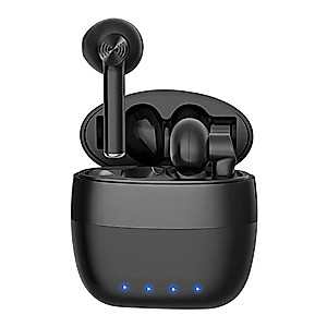 XUnion M35 Bluetooth 5.1 Earphones with Charging Box Wireless Headphone Stereo Sports Earbuds Headsets NG7, Black Ng7