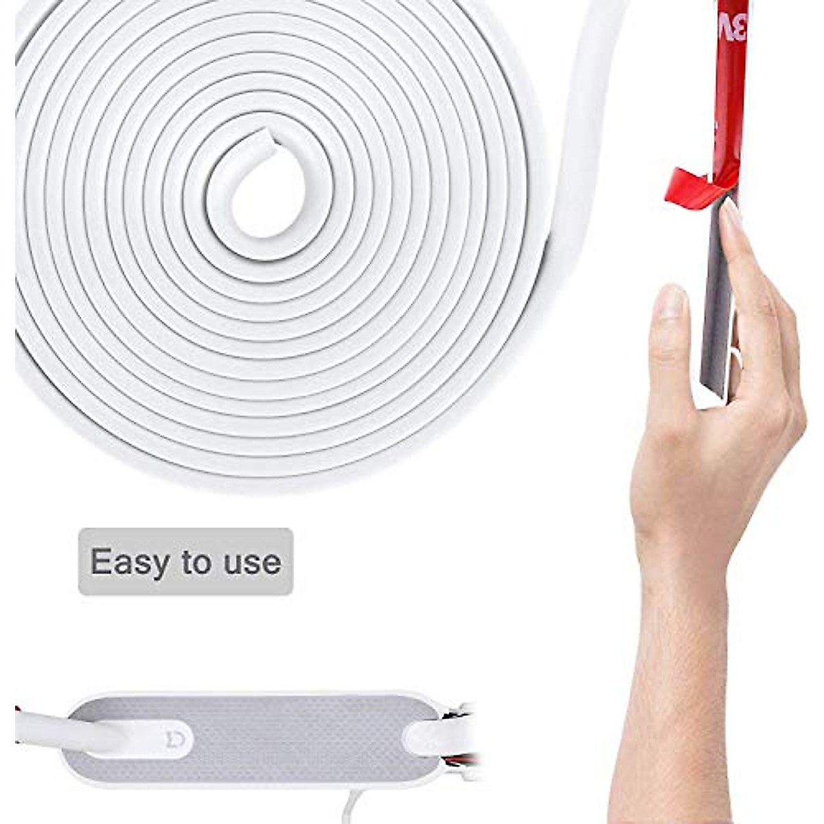 Stormytime Anti-Collision Strip Replacement for Xiaomi M365 / Pro Ninebot ES Max G30 Gotrax Electric Scooter Parts, Prevent Scooter from Friction Damage Bumper Protective (White)