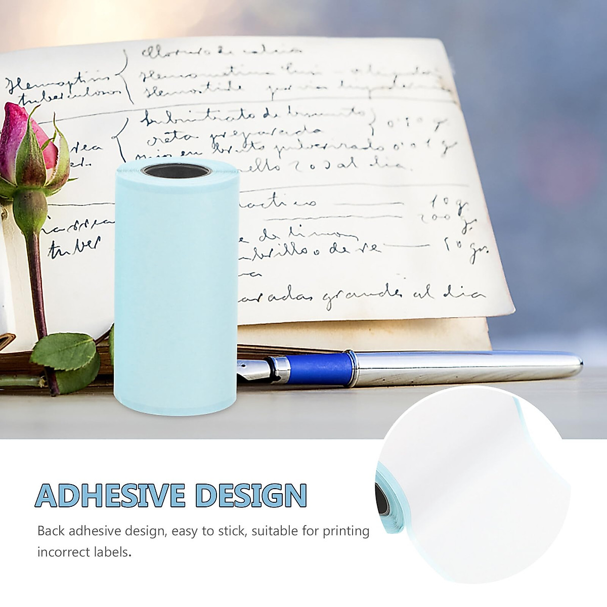 Lurrose 3 Rolls Product Labels Product Tags Tag Printer Paper Label Stickers Printer Tag Stickers Correcting Stickers with Adhesive Applique Printing Paper Accessories Student