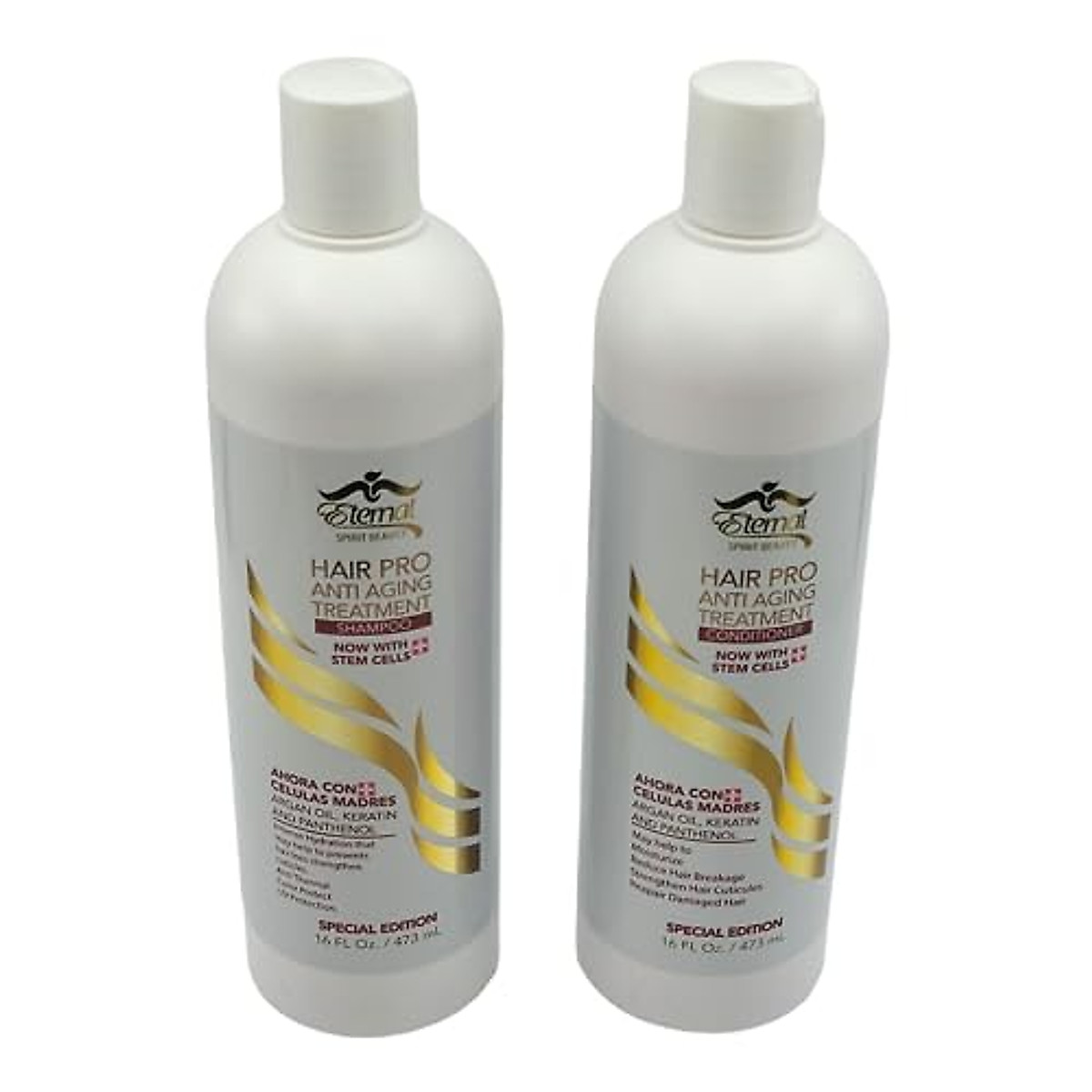 Eternal Hair Pro Anti Aging Treatment Shampoo and Conditioner Stem Cells Serum