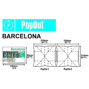 Barcelona PopOut Map (PopOut Maps)