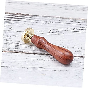 SEWACC Wedding Invitation Envelopes Custom Seal Stamp Wax Seal Stamp Retro Wax Stamp Wooden Retro Stamper Sealing Stamper Vintage Stamper Wax Model Die Sealing Wax Classic Wooden Handle