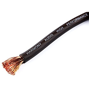 Harmony Audio HA-AK4 Car Stereo Complete 4 Gauge 1800W Amp Amplifier Install Kit - Nickel Plated