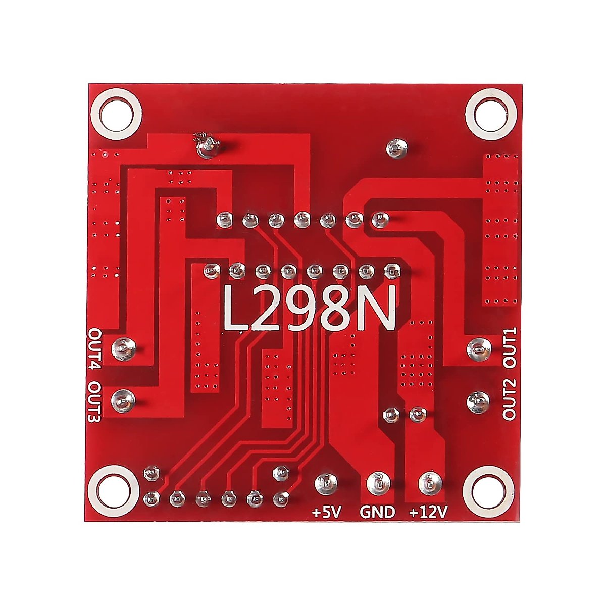 AEDIKO 4pcs L298N Motor Drive Controller Board Module Dual H Bridge DC Stepper with Jumper Wires M/F M/M F/F for DIY Electric Projects, Smart Car Robot