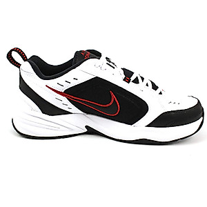 Nike Air Monarch IV Training Shoe (4E) - White/Black/Varsity Red, Size 9.5 US
