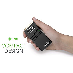 Plugable USB 2.0 to DVI, VGA, or HDMI Multi-Monitor External Video Graphics Card Adapter up to 1920x1080 Supports Windows 11, 10, 8.1, 7, XP, Mac, and ChromeOS