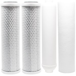 Replacement Filter Kit Compatible with Watts W-525 RO System - Includes Carbon Block Filters, PP Sediment Filter & Inline Filter Cartridge - Denali Pure Brand
