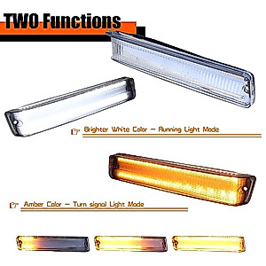 Tonsya For 1973 1974 1975 1976 1977 1978 1979 Ford F-150 Trucks,1978 1979 Ford Bronco Front Corner Turn Signal Lights Clear Lens