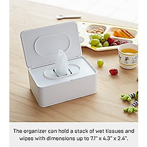 Yamazaki Home Smart Wet Tissue Case - Flushable Wet Wipes Holder Dispenser Storage Box Container For Bathroom - Abs Plastic