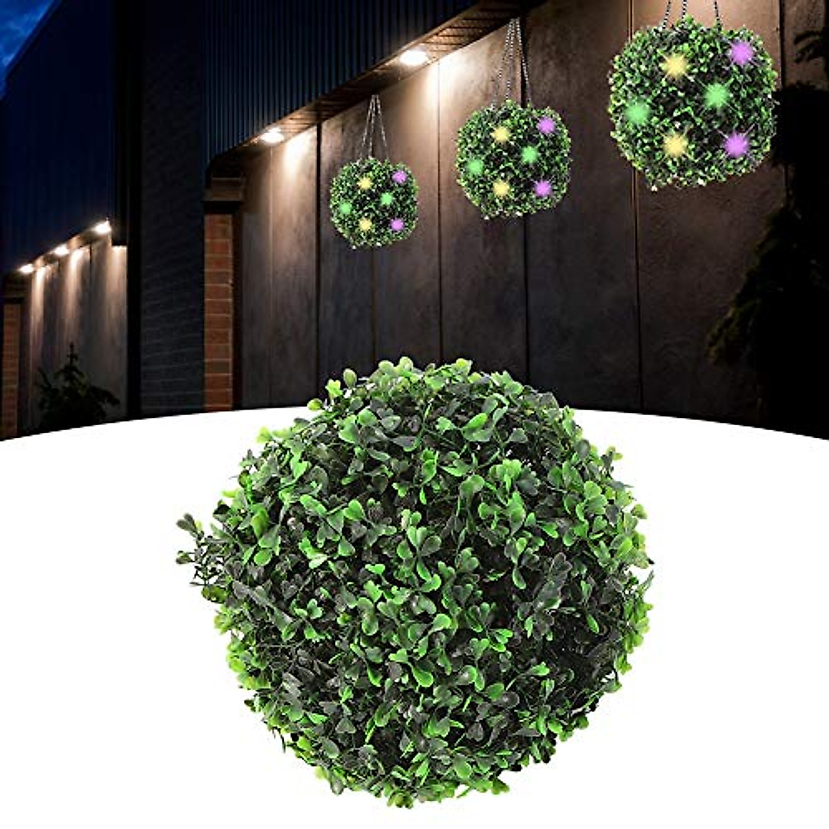 Rattan Balls String Light, Solar LED Rattan Ball Lights Solar String Lights Garden for Home Decor for Garden for Outdoor