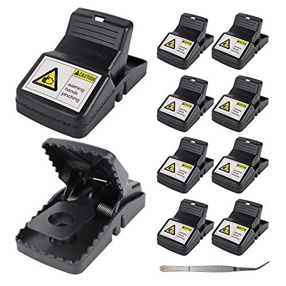 Mouse Trap Reusable,Small Mice Traps with Detachable Bait Cup,Safe and Effective Indoor Mouse Catcher for Gophers, Voles, Mice, and Rats - 8 Pack