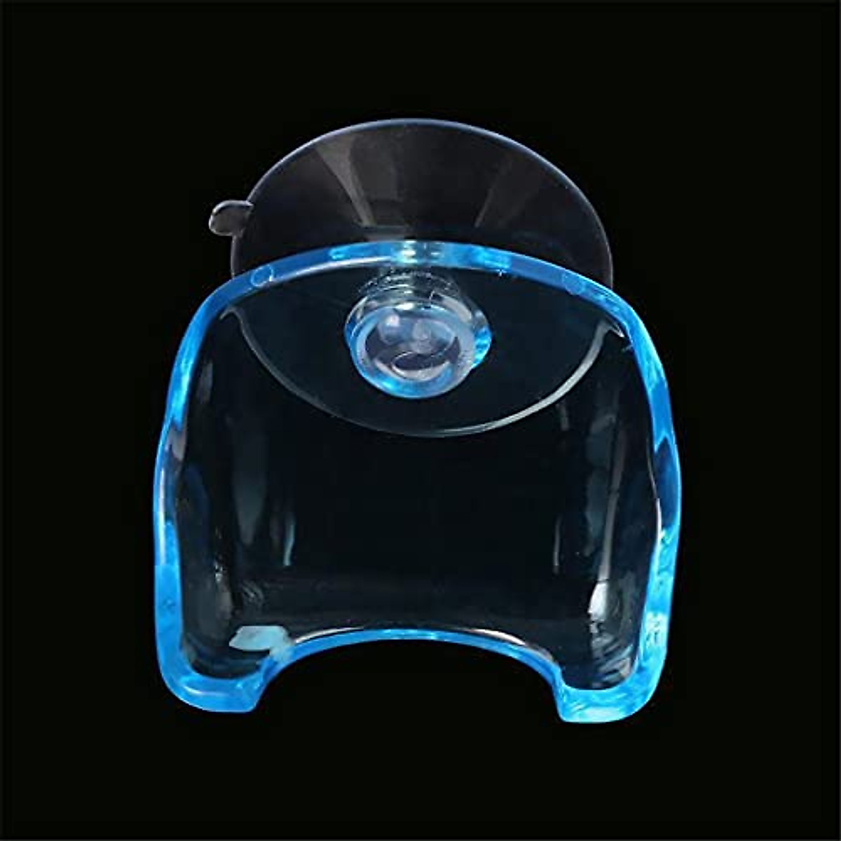Suction Cup Holder Single Rack Bathroom Shower Bath Clear Blue Reusable Plastic Durability and Attraction