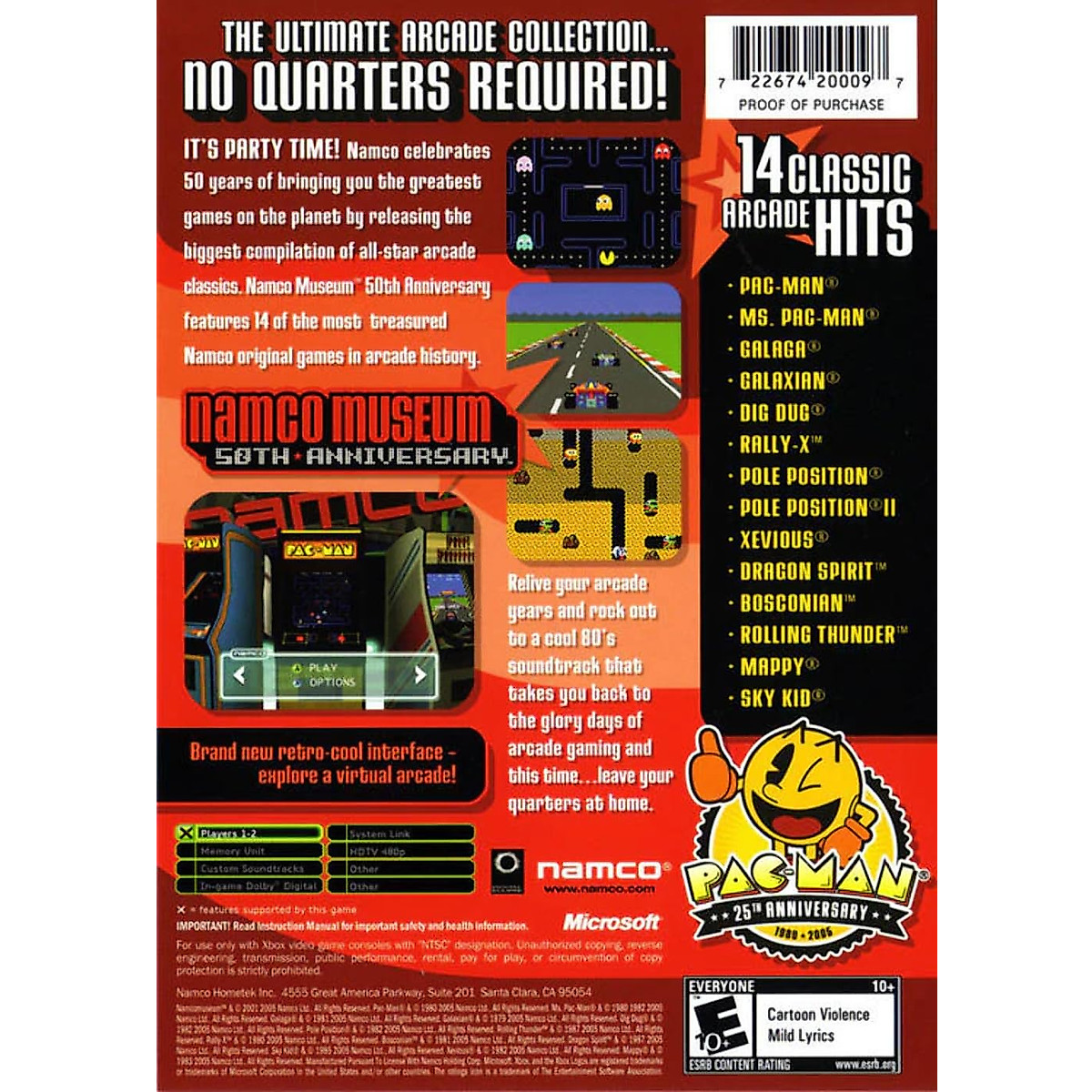 Namco Museum 50th Anniversary - Xbox