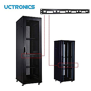 UCTRONICS 1U Rack for Raspberry Pi, 19" Rackmount Supports 1-4 Units of All Raspberry Pi 5/4B/3B/B+ Models