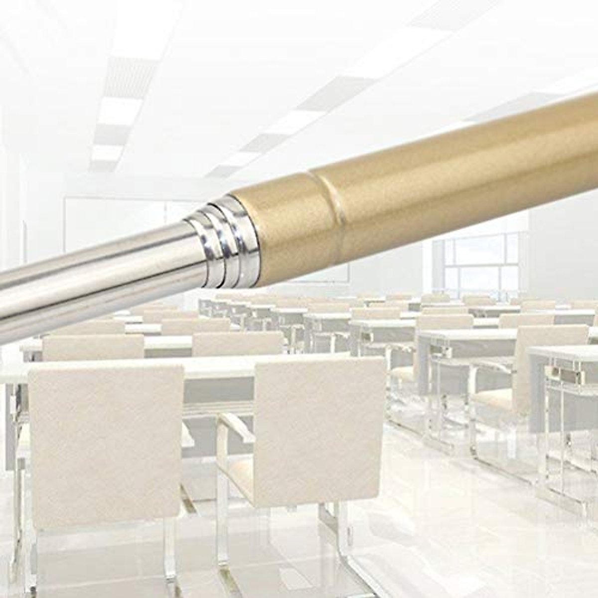 STOBOK Telescopic Pointer Teaching Pointers Extendable Hand Pointer Stainless Steel Classroom Whiteboard Pointer for Teachers (Gold)