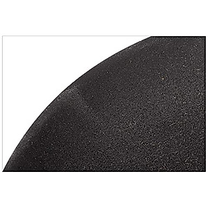 CTG Matte Black Pedestal Bowl, Textured Matte Black,Cylindrical Footed, Natural and Minimalist Style, Perfect for Home Décor,Food Safe, Fruit Bowl for Kitchen/Table Counter Top, 9" D x 5" H