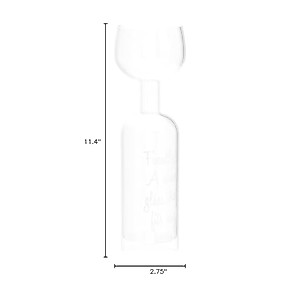 BigMouth Inc Ultimate Wine Bottle Glass, Holds Full Bottle of 750 Milliliters