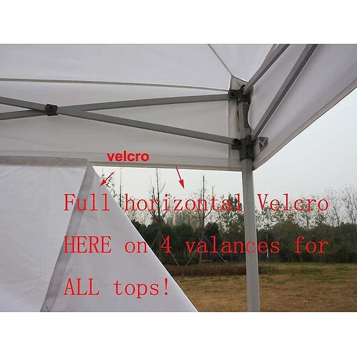 Eurmax USA Full Zippered Walls for 10 x 15 Easy Pop Up Canopy Tent,Enclosure Sidewall Kit with Roller Up Mesh Window and Door 4 Walls ONLY,NOT Including Frame and Top（Black）