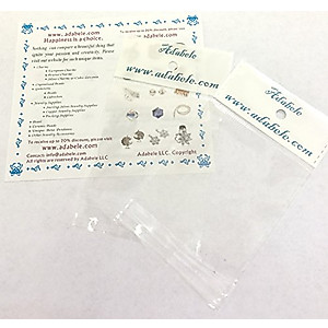 100pcs Adabele Grade A 12mm (0.47 Inch) Crystal Rhinestone Rondelle Spacer Beads (Large Hole 6mm) Sterling Silver Plated Brass Round Metal Beads CF5-12