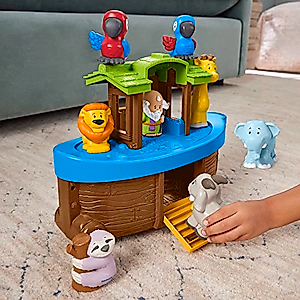 Fisher-Price Little People Toddler Toy Noah’S Ark Playset with 12 Animals and Noah Figure, Baptism Gift for Ages 1+ Years [Amazon Exclusive]