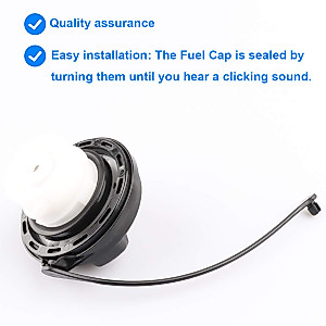 Gas Cap, Fuel Cap Replace 31010-3L600U, 310103L600U Compatible with Kia - Amanti, Cadenza, Forte, Forte Koup, Forte5, Optima, Rio, Sedona, Sorento, Sorrento, Soul, Spectra, Spectra5, Sportage, More